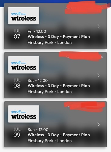 wireless tickets 2023 | eBay UK