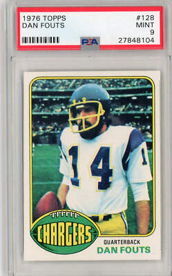 Graded 1976 Topps Dan Fouts #128 Football Card PSA 9 Mint | eBay