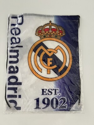 Real Madrid Club Spain Soccer Drawstring Cinch Gym Bag Backpack Sack ...