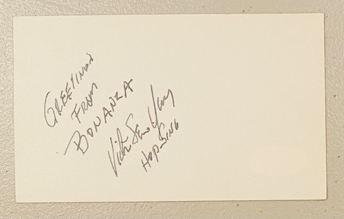 Victor Sen Yung Signed Autographed 3x5 Card JSA Letter Hop Sing Bonanza ...