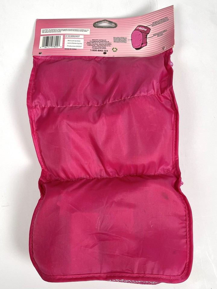 RAZOR Sweet Pea Pink Multi-Sport ELBOW/KNEE PADS & WRIST GUARDS Youth 8 ...