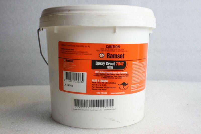 Ramset Epoxy Grout 7042 Resin - Part A 2.5L - Off White - NEW!! | eBay