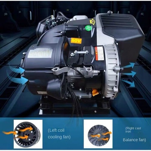 6KW Dual Cooling Electric Vehicle Range Extender 60V 72V Car Generator ...