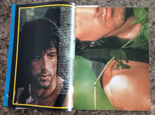 RAMBO II The Official Movie Magazine Sylvester Stallone 1985 W/Attached ...