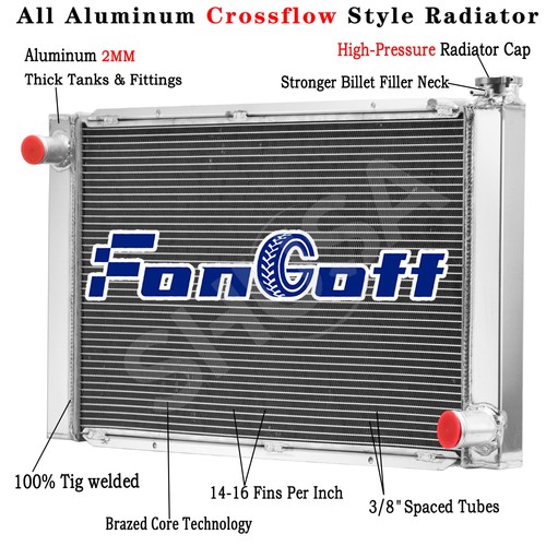 Aluminum Universal Racing Radiator for 29"x19" Heavy Duty Chevrolet GM ...
