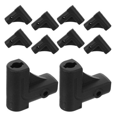 10 Pcs Caster Joint Angle Connectors for Balusters Cart Wheel Frame ...