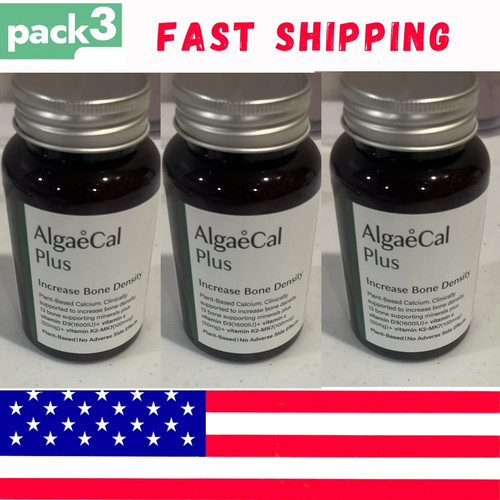 3 PK AlgaeCal Plus Stronger Bones 360 Capsules Dietary Supplement. Exp ...