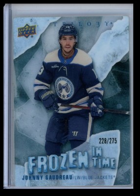 2022-23 Upper Deck Trilogy Frozen In Time Johnny Gaudreau 228/275 #FT ...