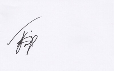 TOM ADE AUTOGRAPH SIGNED CARD ( HOLLYOAKS ) COA 55 | eBay UK