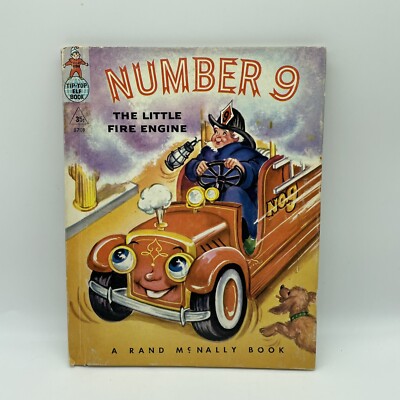 Vintage A Rand McNally Elf Book Number 9 The Little Fire Engine 1950 | eBay