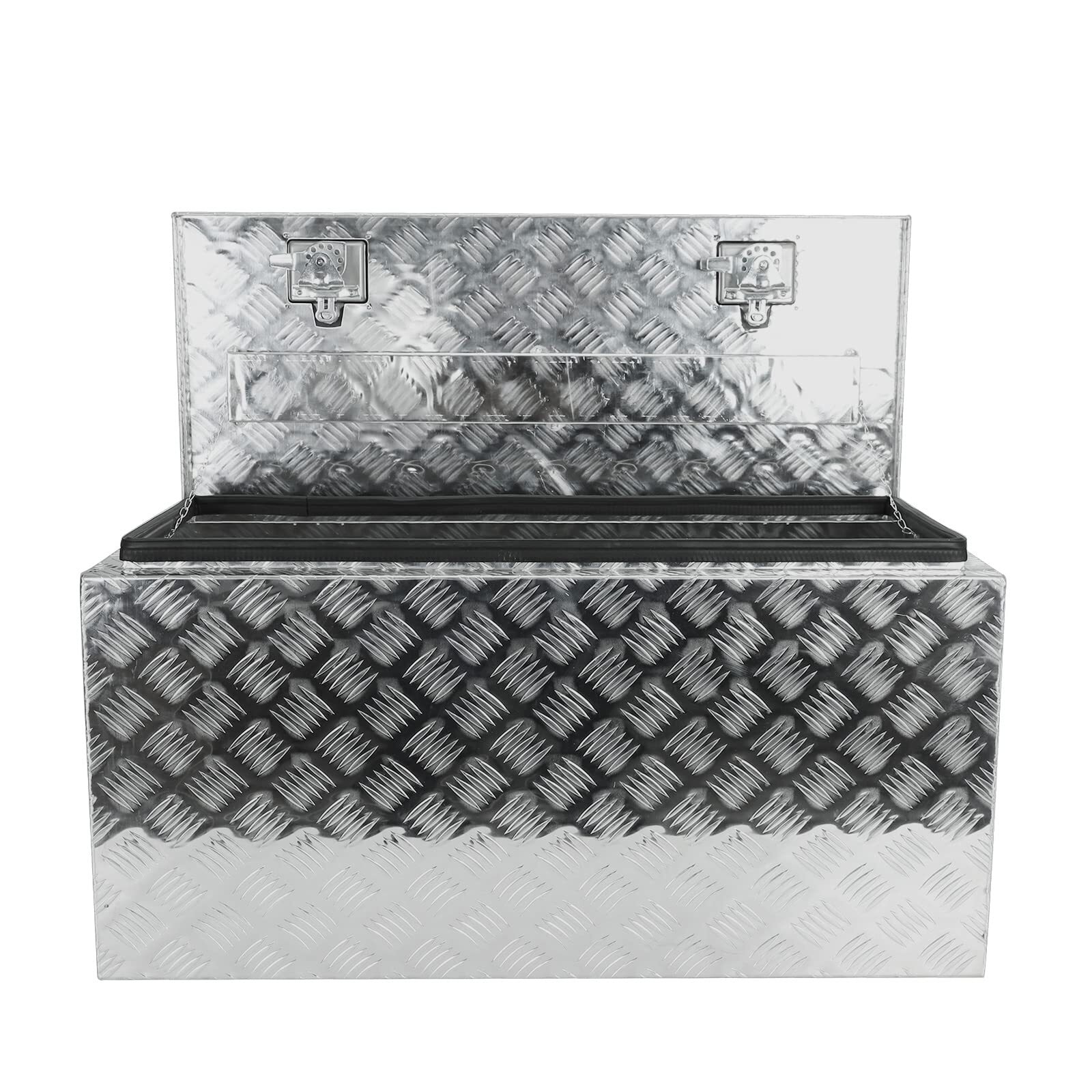 36"X 17"X 18" Aluminum Trailer Tool Box Heavy Duty Tool Storage Box ...
