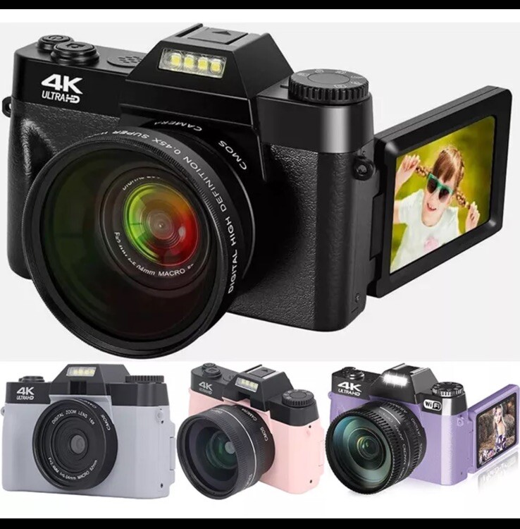 NBD Digital Camera 4K 48MP 16X Vlogging Camera for YouTube with WiFi ...