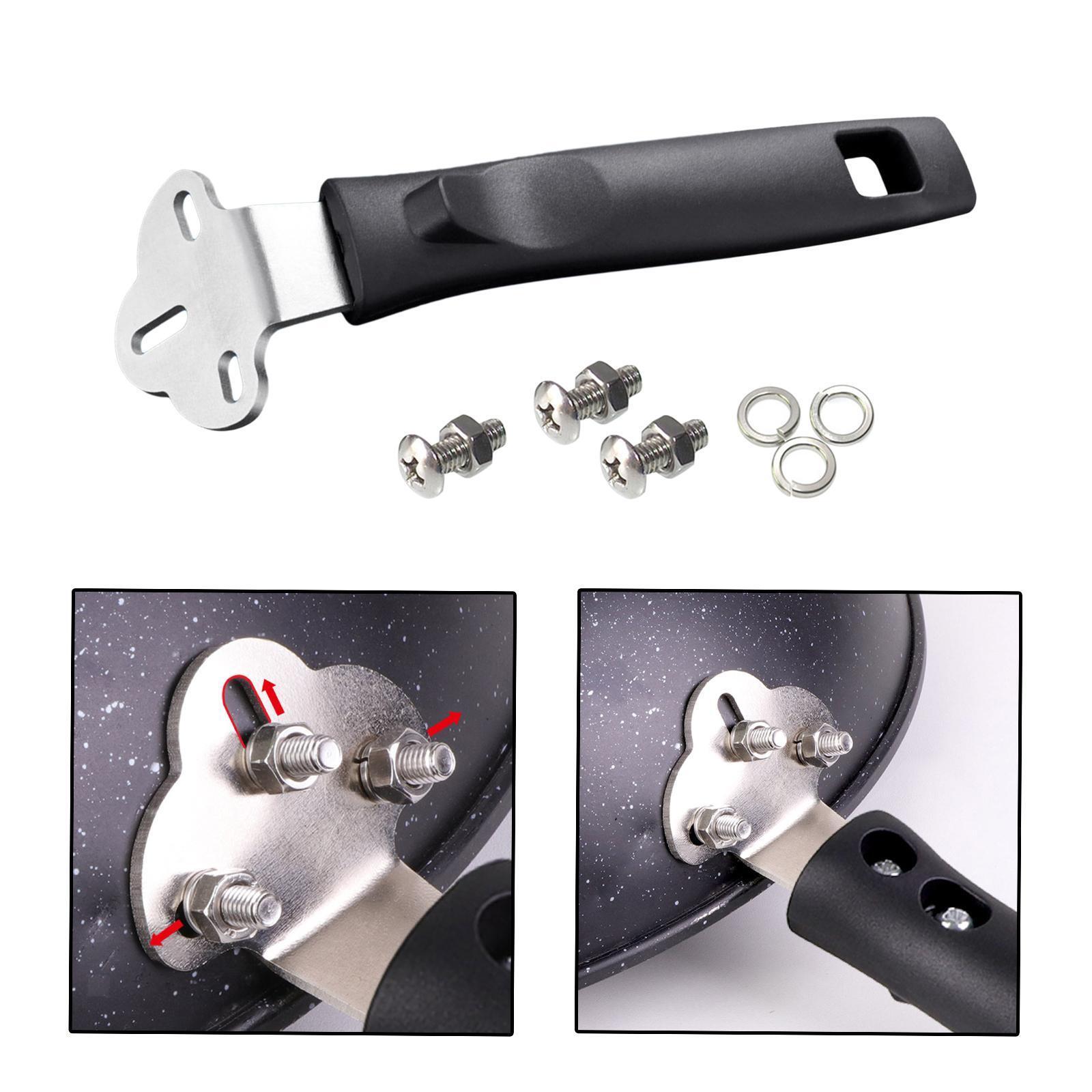 Pot Handle with M6 X 14mm Screws 16cm Non-Slip Anti-scald Universal Pan ...