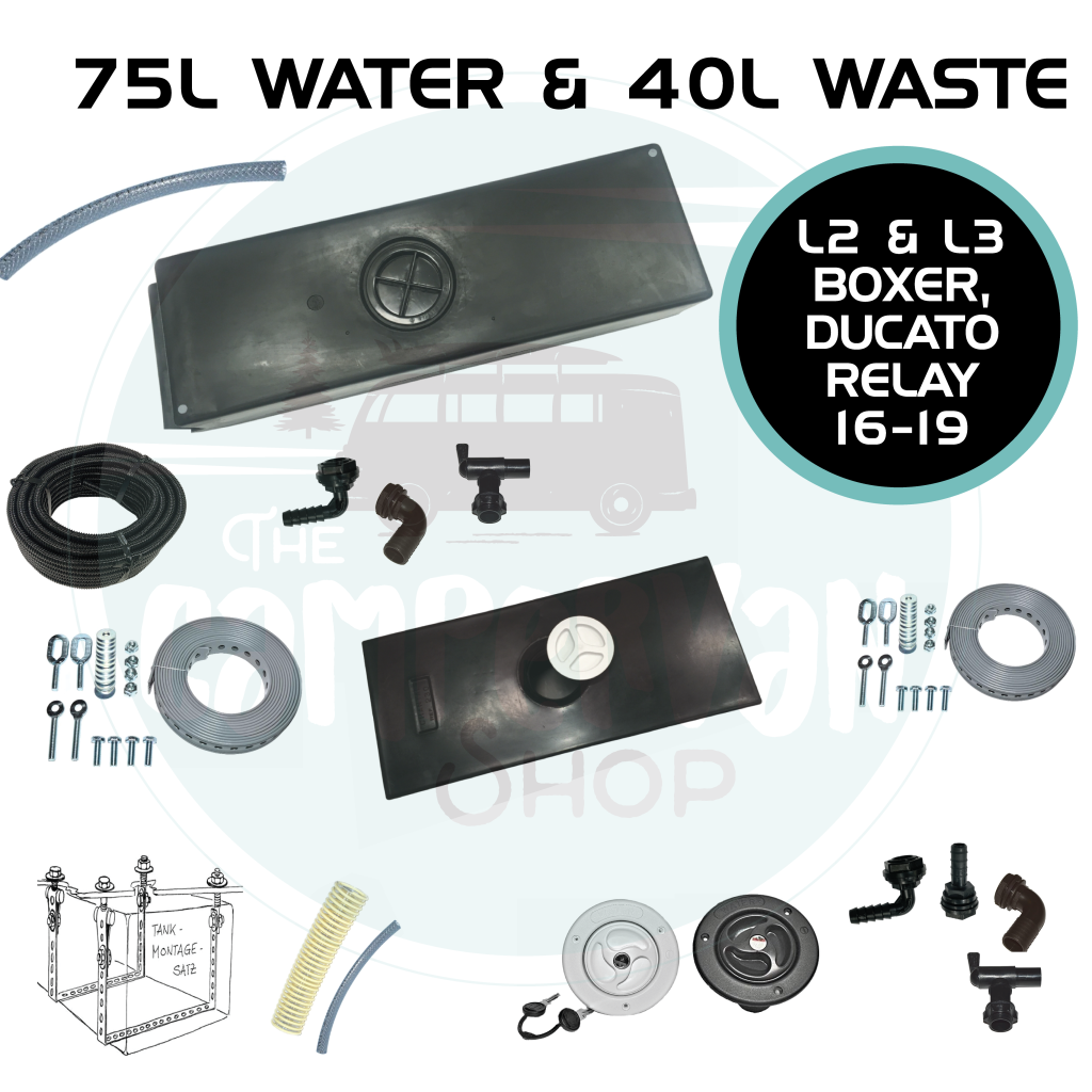 Campervan Underslung Water and Waste Tank Kits & Mounting Straps | eBay UK