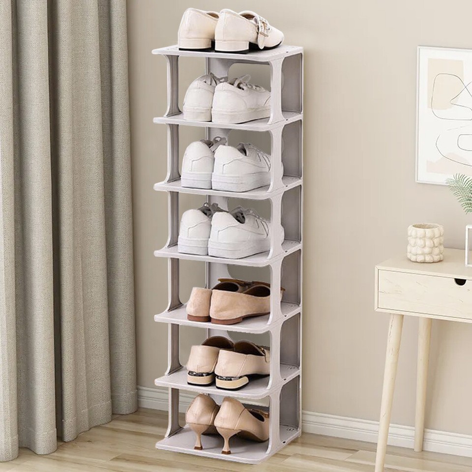 3/4/5/6/7 Tier Shoe Rack Storage Organisers Cabinet Footwear Stand ...