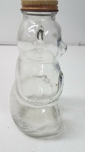 Vintage 50’s Snow Crest Beverages Glass Bear Honey Jar Piggy Coin Bank ...