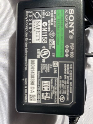 NEW OEM Authentic SONY PSP-100 PSP AC Adapter Charger Cord PSP 1000 ...