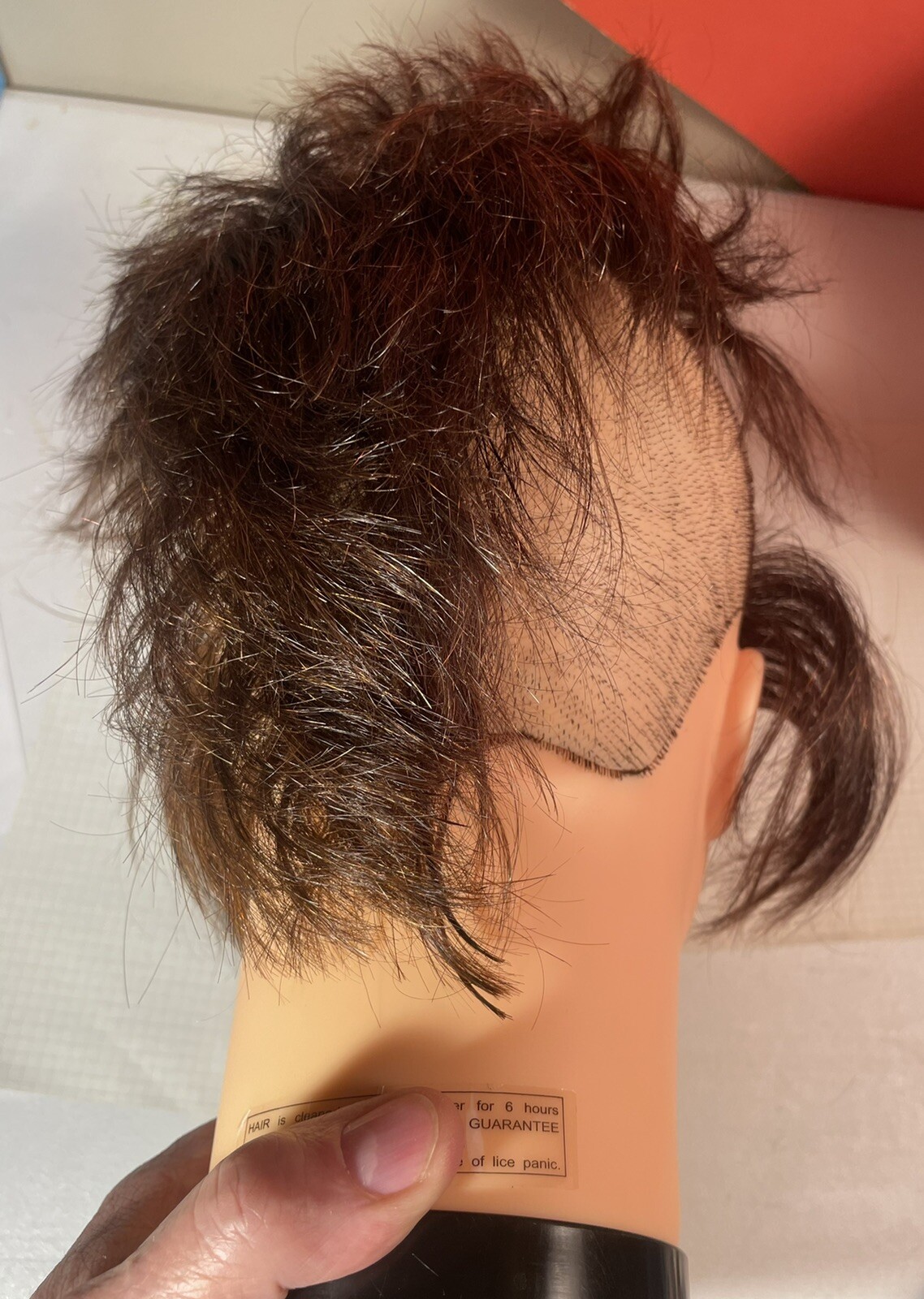 Mannequin Head MOHAWK Shape Cut Shaved Sides Cosmetology Hatstand ...