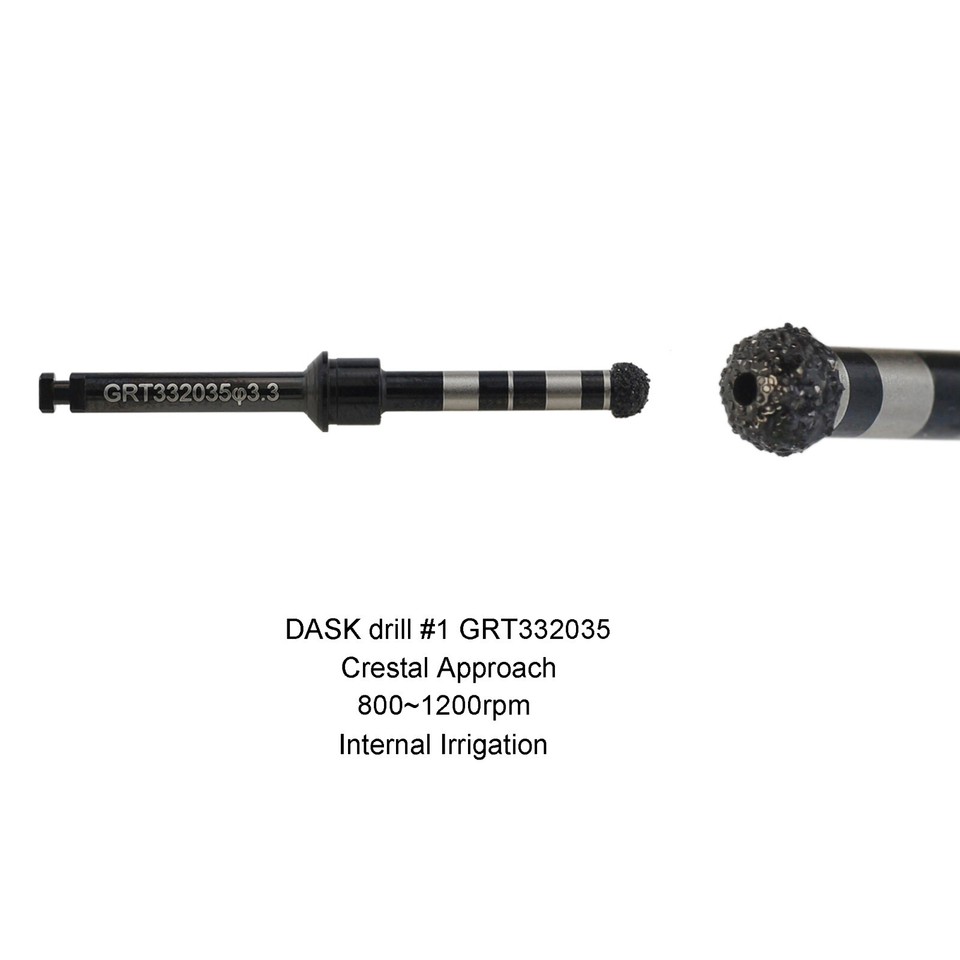 Implant Sinus Lift Diamond Burs DASK Drills Crestal Lateral Internally ...