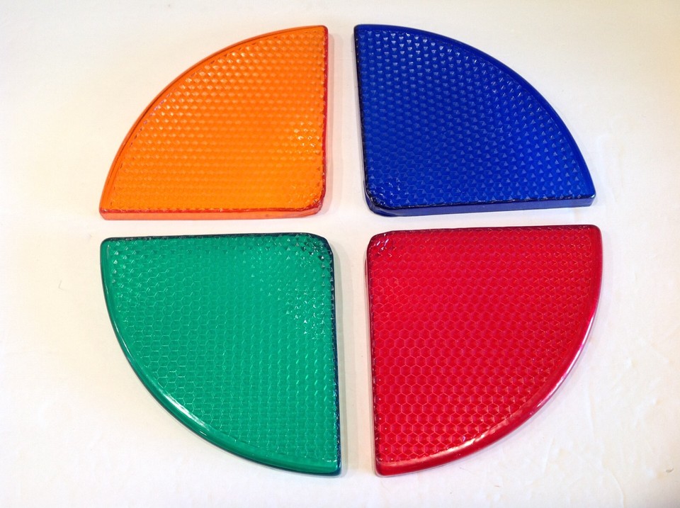 Vintage Replacement Christmas Color Tree Wheel Wedges Lot of 4 Pieces ...