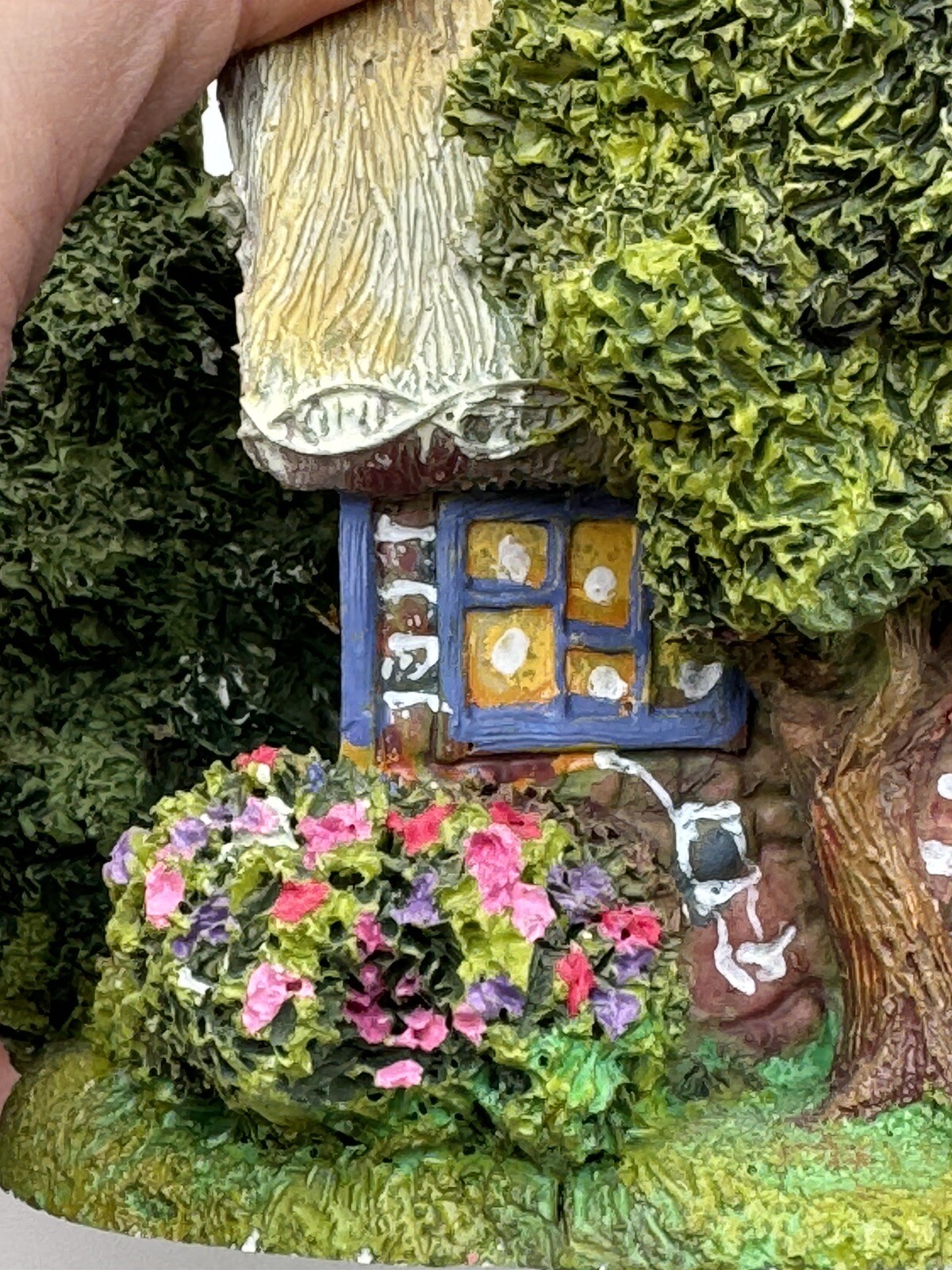 Thomas Kinkade Cottage Spring Time Egg Hunt Teleflora-Gift CERAMIC ...