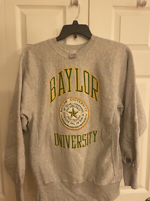 Baylor University Vintage Embroidered Patch Crewneck Size L | eBay