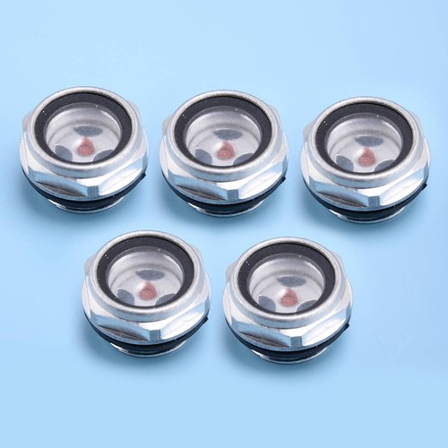 5Pcs Air Compressor Oil Level Gauge Sight Glass G1/2" Male Threaded ...