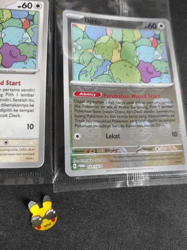 Pokemon Ditto Master Ball Indonesia Promo Reverse Holo 124/SV-P Sealed ...