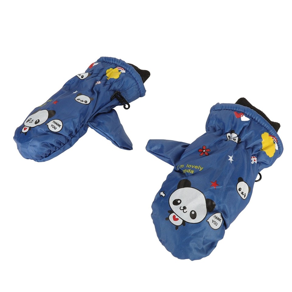 Toddler Snow Mittens 2 Pack Waterproof Thicken Polyester Fleece Ski ...