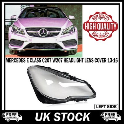 FOR MERCEDES E CLASS C207 W207 HEADLIGHT LENS HEADLAMP COVER LEFT SIDE ...