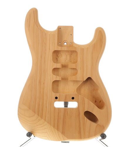 Stratocaster Body Unfinished Raw Roasted Pine CNC Rough Cut Strat Body ...