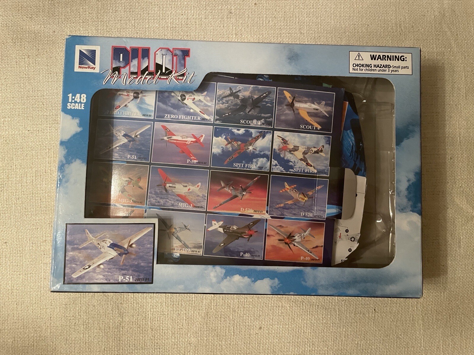 New Ray - 1:48 Scale Pilot Model Kit P-51 (BBNR20217P51) 93577202175| eBay