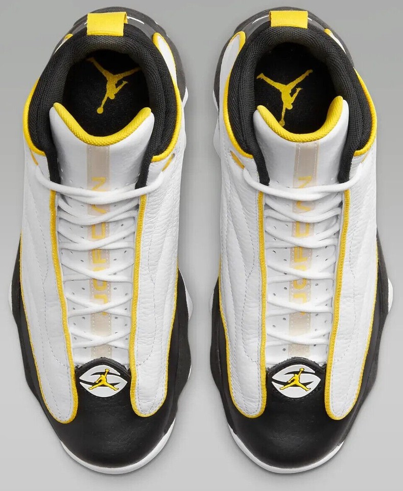 Nike Air Jordan Pro Strong Athletic Shoes White Black Tour Yellow ...
