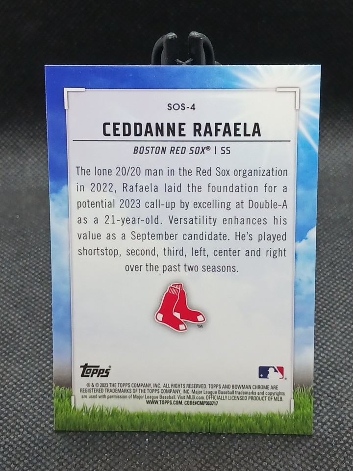 2023 Bowman Chrome SOS Insert - Ceddanne Rafaela #SOS-4 Boston Red Sox ...
