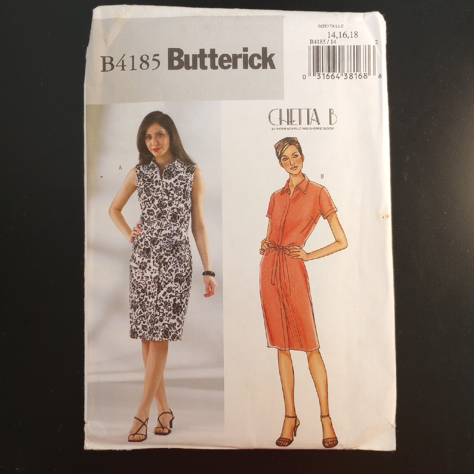 Butterick B4185 Misses' Petite Summer Dress Close-Fitting Below Knee 14 ...