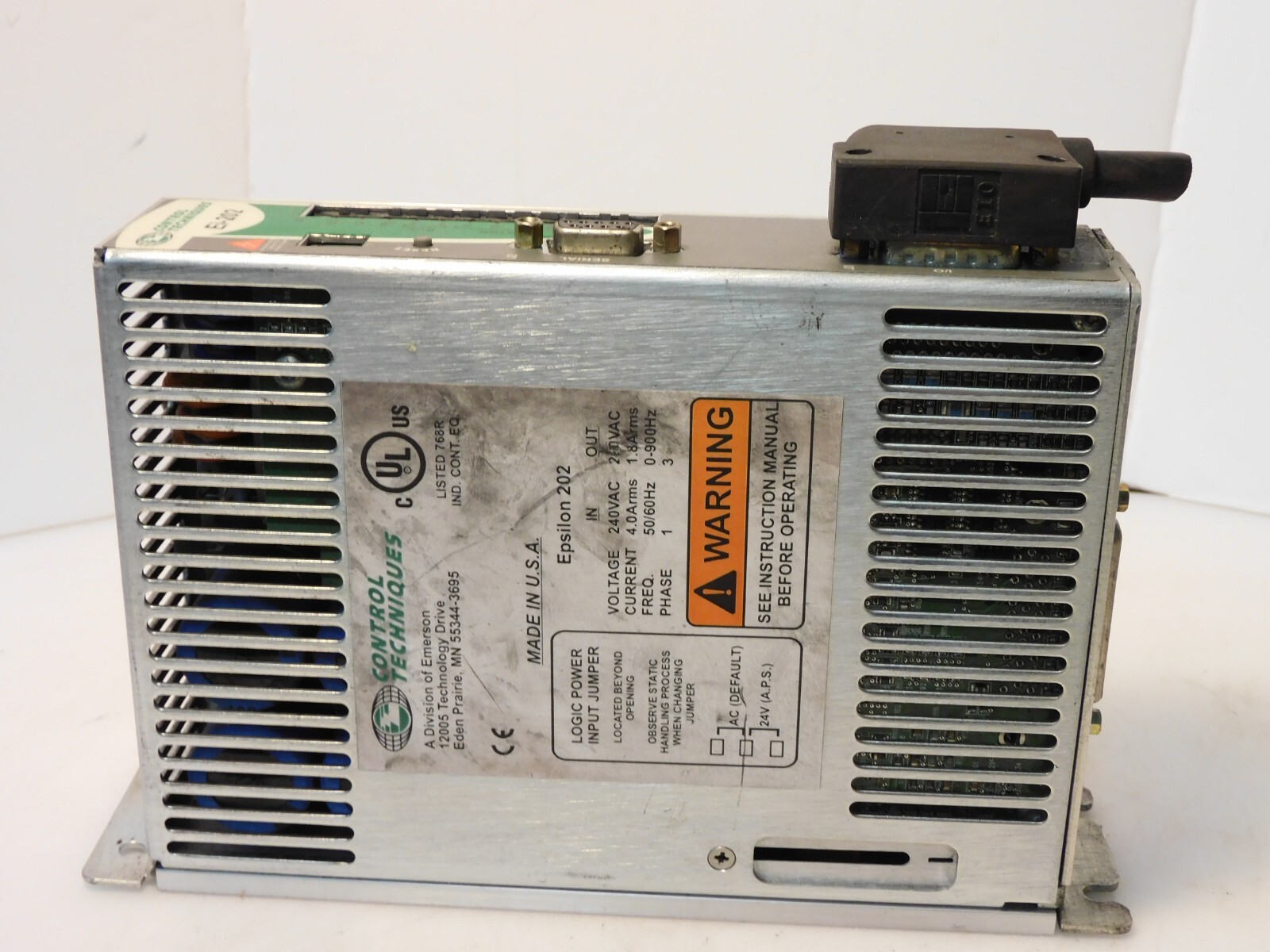 EMERSON CONTROL TECHNIQUES EI-202-00-000 REV A1 EI202 SERVO DRIVE 240V ...