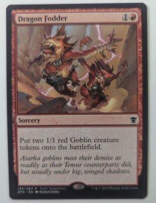 Dragon Fodder, Tarkir Dragonfury Promo, Magic The Gathering, MTG | eBay