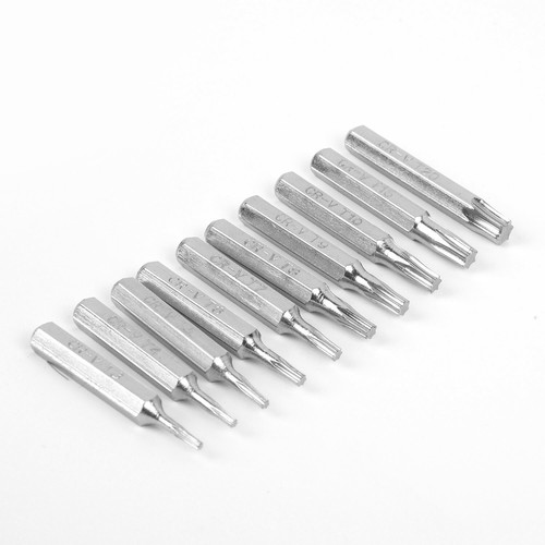 10pcs Torx Screwdriver Bit Set Hex Security Head 28MM Extra Long T3-T20 ...
