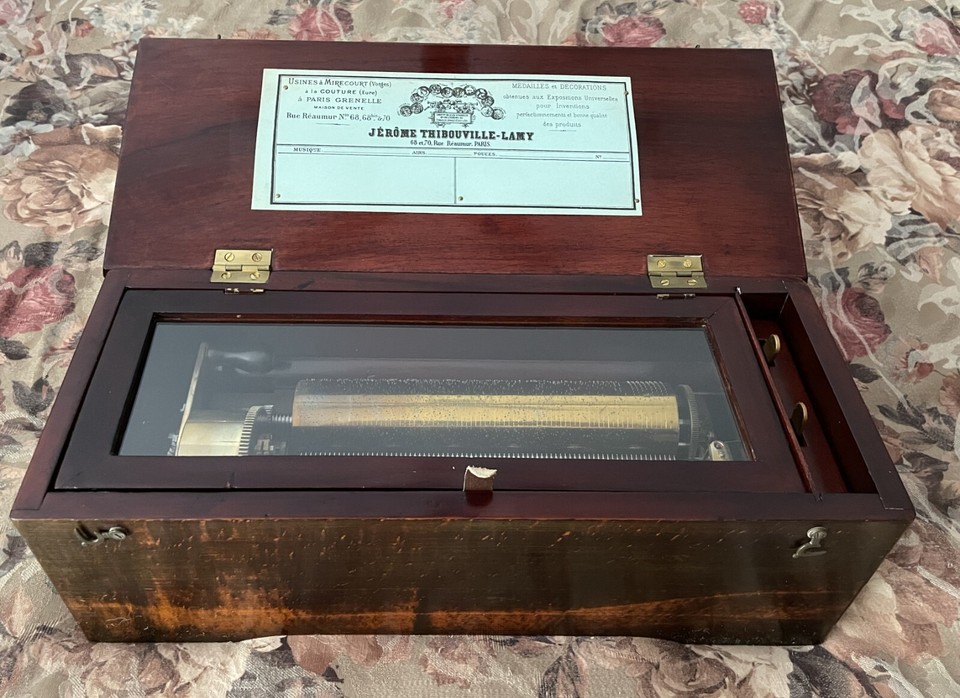 19th Century French Jerome Thibouville-Lamy Brass Cylinder music box ...