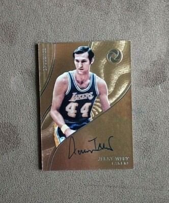 2017-18 Panini Opulence Jerry West Autograph Card #OA-JWT SP 20/25 w ...