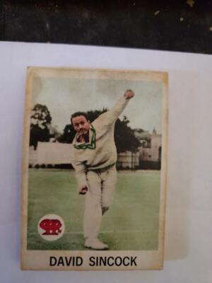 Vintage 1965 Scanlens Cricket Card David Sincock No 1 | eBay