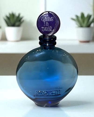 Lalique Blue Glass Dan La Nuit Worth Mini Perfume Bottle W/Stopper ...