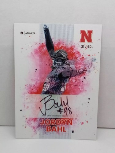 Jordyn Jordy Bahl 2024 ONIT Athlete NIL Auto Autograph 31/50 Nebraska Softball | eBay
