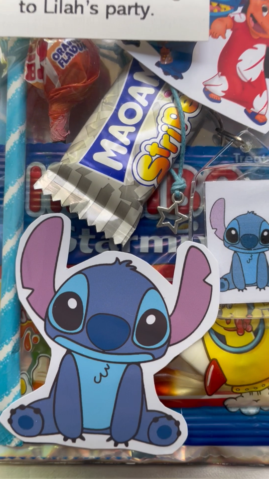 Lilo & Stitch Inspired pre Filled Party Bags, Gift Packs , keyring ...