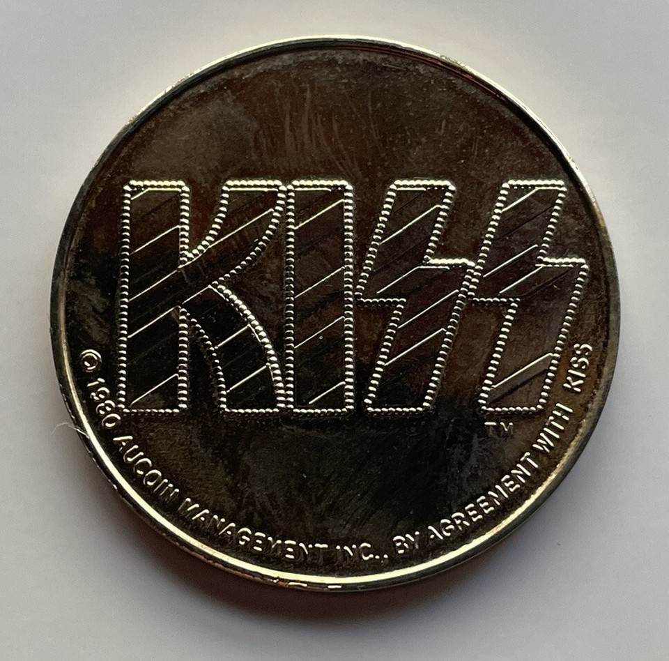 Vintage 1980 KISS Coin from Australia Unmasked Tour - Eric Carr Ace ...