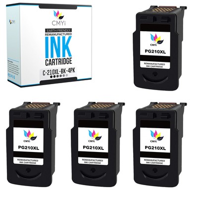 4PK PG-210XL Ink Cartridge for Canon PIXMA MP250 MP280 MP495 MX340 ...