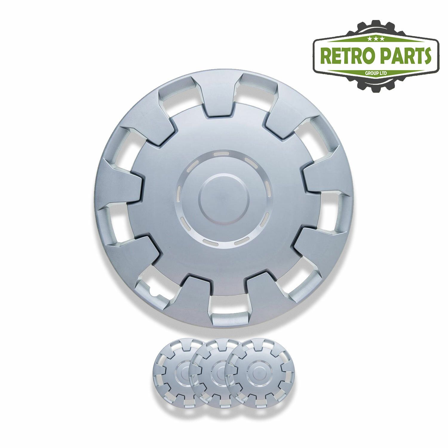 16 inch Gloss Silver Deep Dish Van Wheel Trims for Vauxhall Vans Hub ...