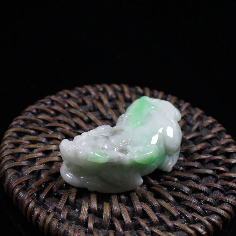 Grade Certified “A” Natural Emerald Green Jadeite Jade Pendant Pixiu ...