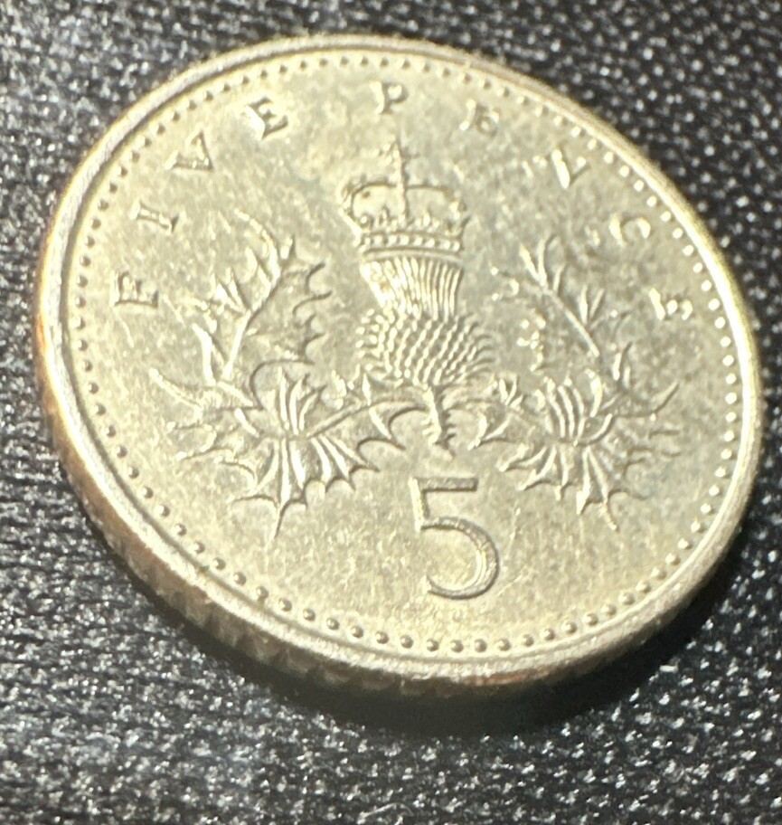 1990 5p Five Pence Circulated Coin Very Rare It’s Difficult To Find It ...