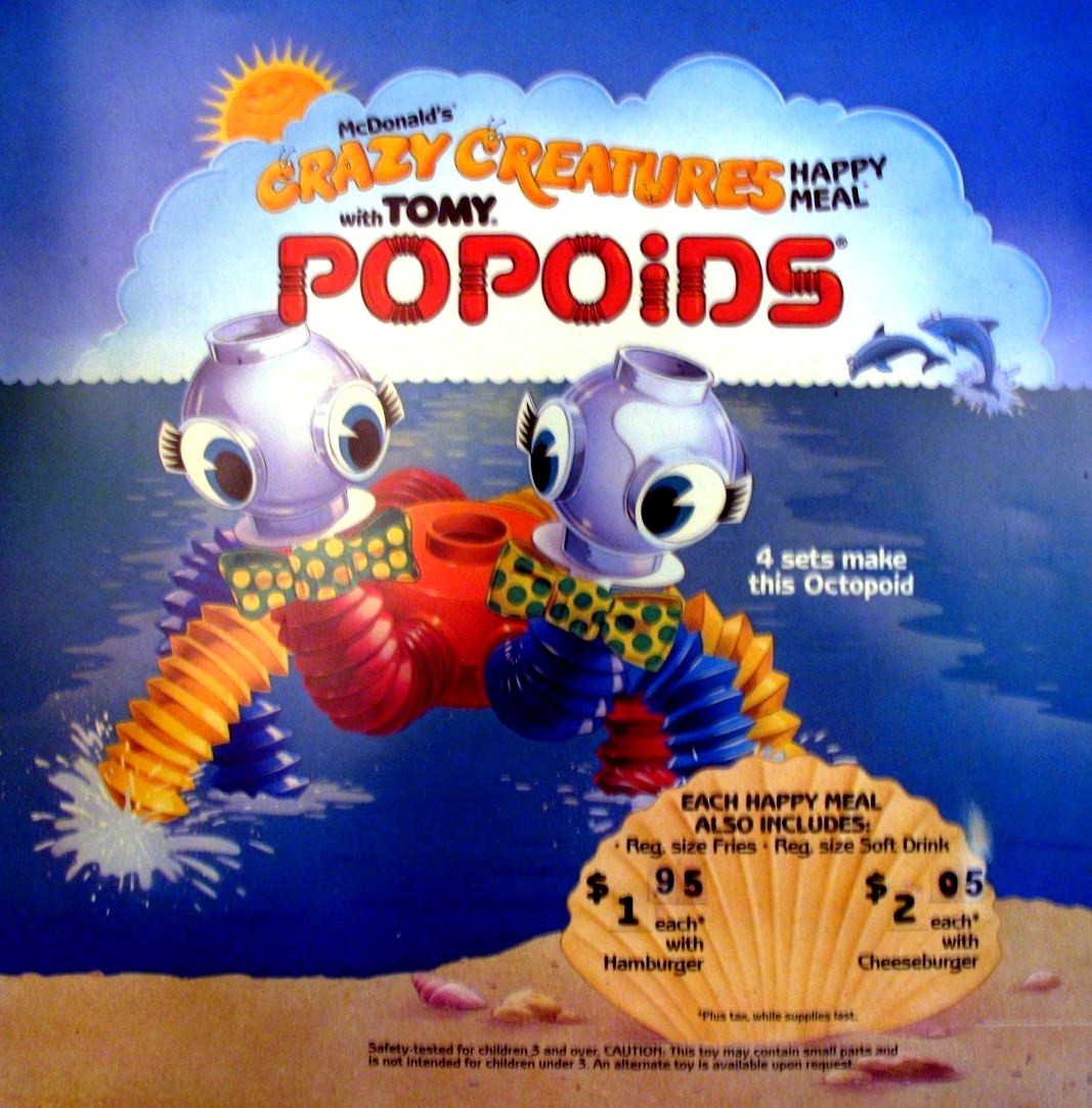 1985 McDonalds Popoids II MIP Complete Set - Lot of 4, Boys & Girls, 3 ...